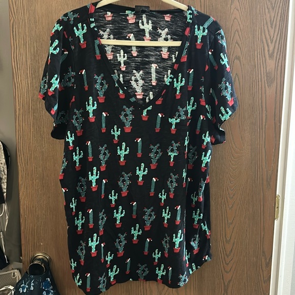torrid | Tops | Cactus Christmas Tshirt | Poshmark
